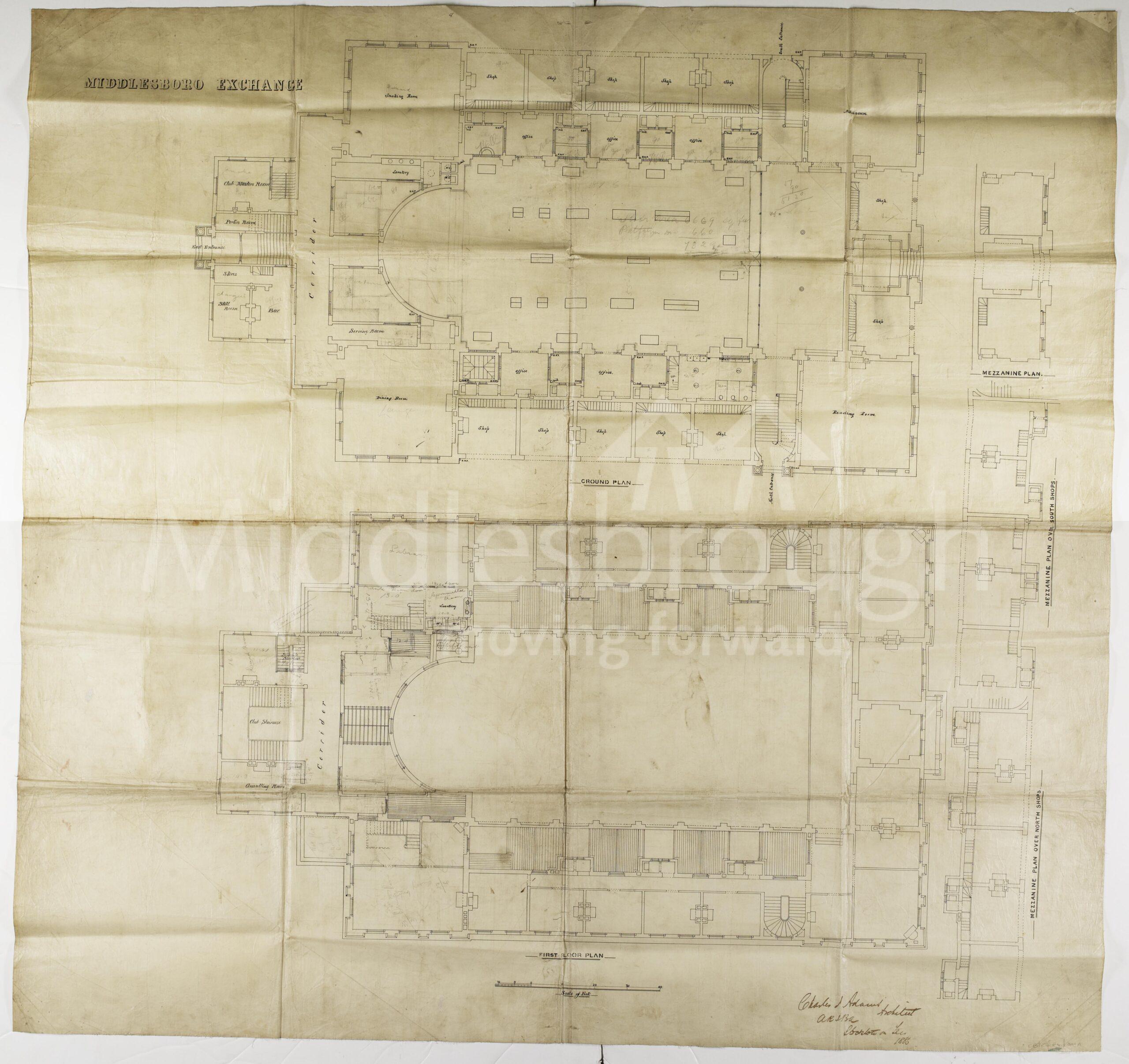 Plans of the Royal Exchange - Historic Quarter
