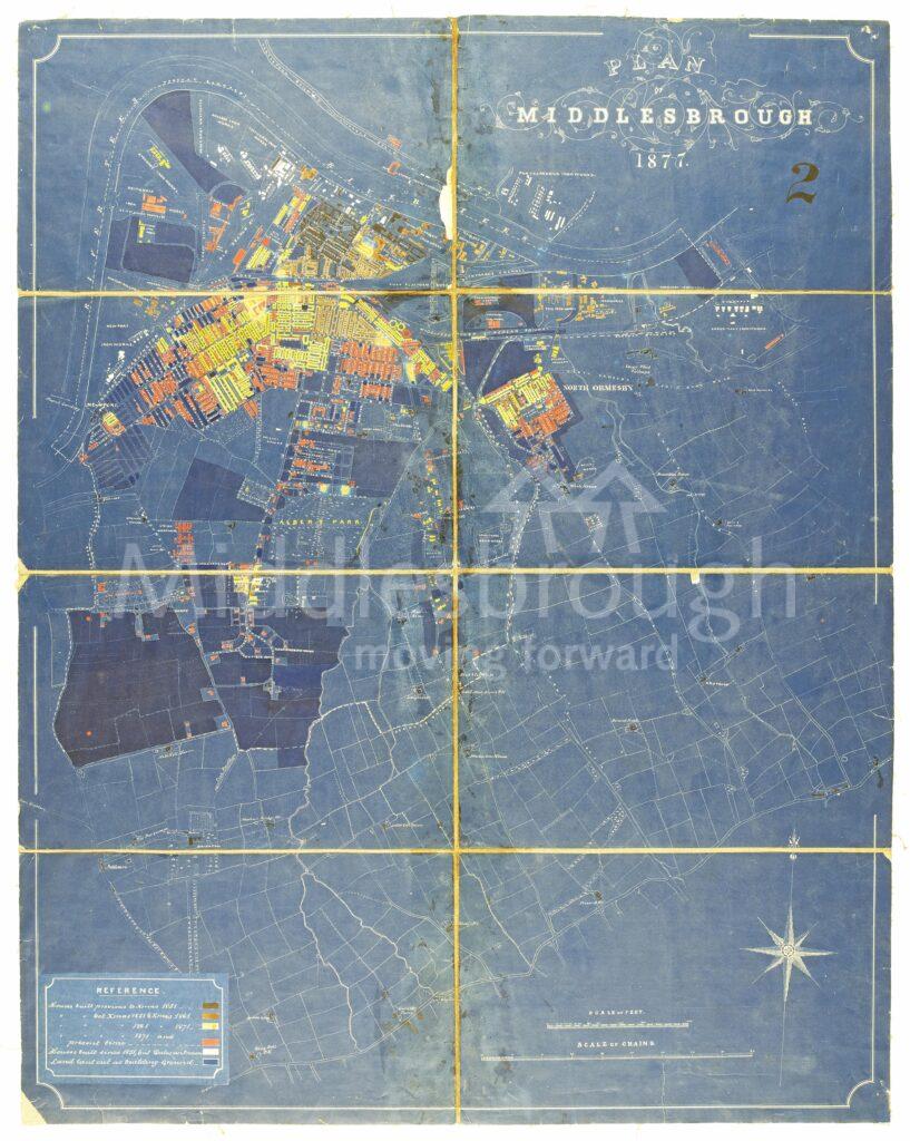 An 1877 plan of Middlesbrough - Historic Quarter